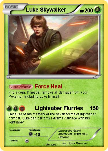Pokémon Luke Skywalker 200 200 - Force Heal - My Pokemon Card