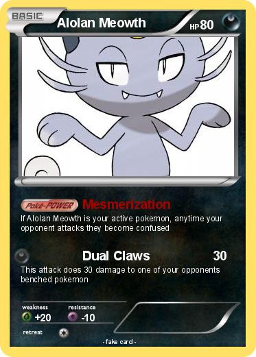 Pokémon Alolan Meowth 7 7 - Mesmerization - My Pokemon Card