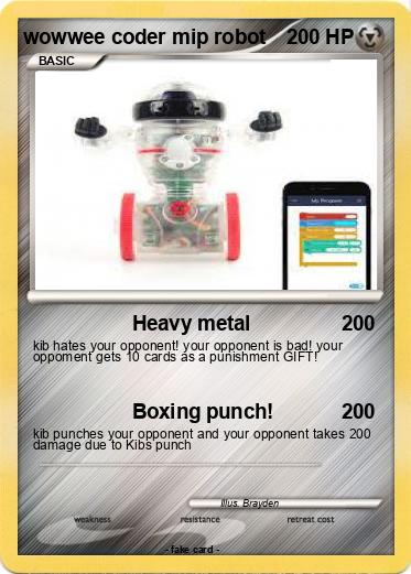 Pokémon wowwee coder mip robot - Heavy metal - My Pokemon Card