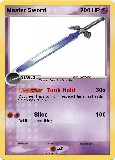 Pokémon Master Sword 49 49 - Took Hold - My Pokemon Card
