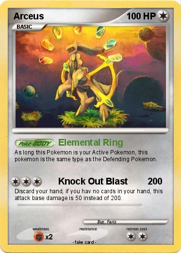 Pokémon Arceus 7802 7802 - Elemental Ring - My Pokemon Card