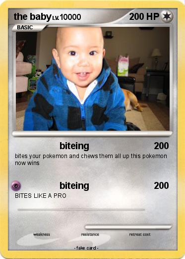 Pokémon the baby 36 36 - biteing - My Pokemon Card