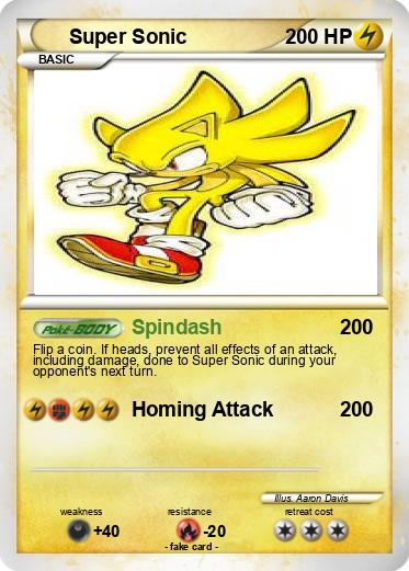 Pokémon Super Sonic 3549 3549 - Spindash - My Pokemon Card