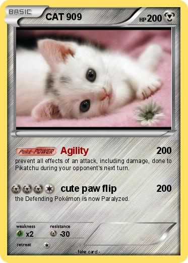 Pokémon CAT 909 1 1 - Agility - My Pokemon Card