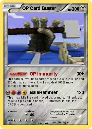 Pokémon OP Card Buster - OP Immunity - My Pokemon Card