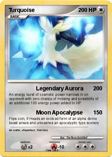 Pokémon Turquoise 3 3 - Legendary Aurora - My Pokemon Card