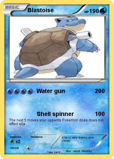 Pokémon Blastoise 1966 1966 - Water gun - My Pokemon Card