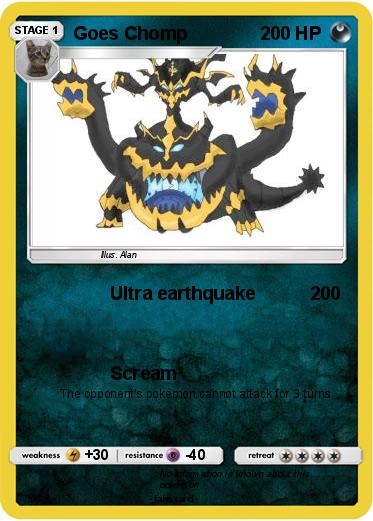 Pokémon Goes Chomp - Ultra earthquake - My Pokemon Card