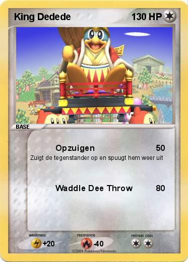 Pokémon King Dedede 20J5X - Opzuigen - My Pokemon Card