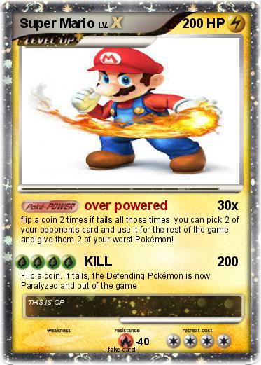 Pokémon Super Mario 1273 1273 - over powered - My Pokemon Card