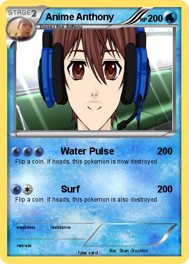 Pokémon Anime Anthony 1 1 - Water Pulse - My Pokemon Card
