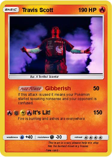 Pokémon Travis Scott 34 34 - Gibberish - My Pokemon Card