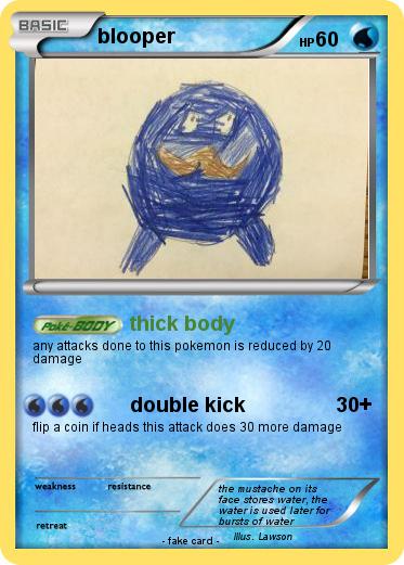 Pokémon blooper 109 109 - thick body - My Pokemon Card