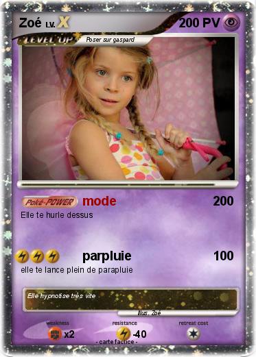 Pokémon Zoe 212 212 - mode - Ma carte Pokémon