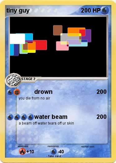 Pokémon tiny guy 2 2 - drown - My Pokemon Card