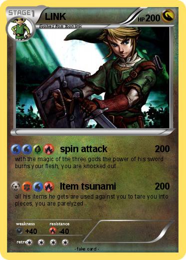 Pokémon LINK 3458 3458 - spin attack - My Pokemon Card