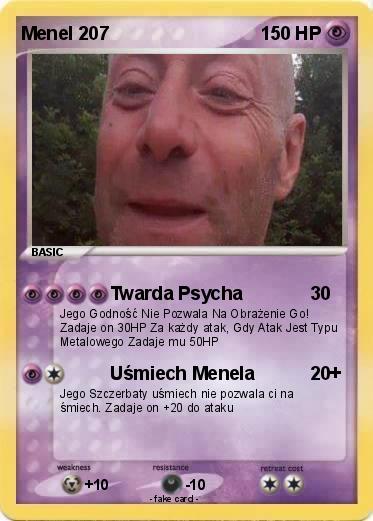 Pokémon Menel 207 207 - Twarda Psycha - My Pokemon Card