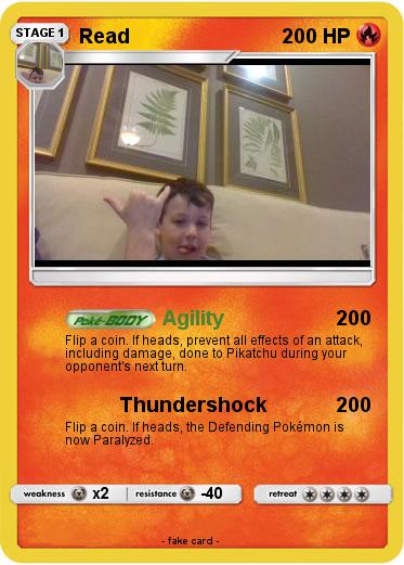 Pokémon Read 42 42 - Agility - My Pokemon Card