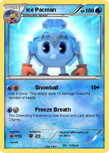 Pokémon Ice Pacman - Snowball - My Pokemon Card