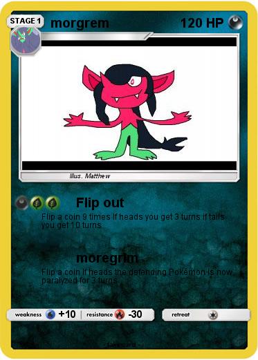 Pokémon morgrem - Flip out - My Pokemon Card