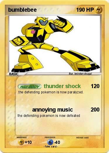 Pokémon bumblebee 193 193 - thunder shock - My Pokemon Card