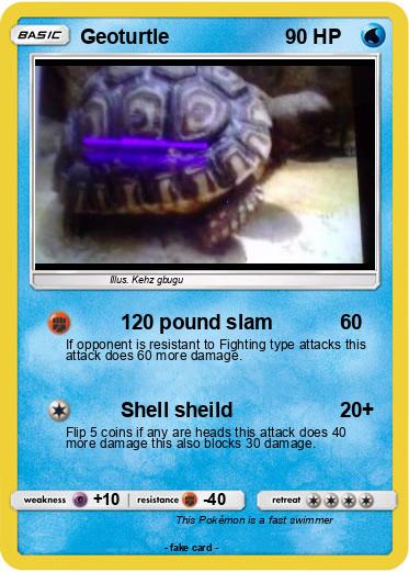 Pokémon Geoturtle - 120 pound slam - My Pokemon Card