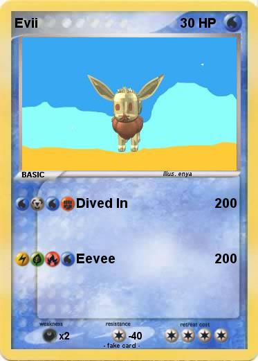 Pokémon Evii - Dived In - My Pokemon Card