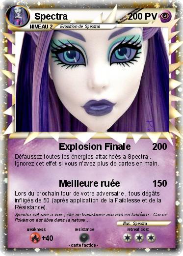 Pokémon Spectra 27 27 - Explosion Finale - Ma carte Pokémon
