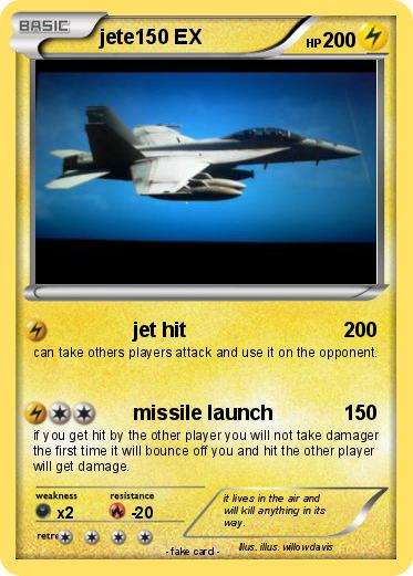 Pokémon jete150 EX - jet hit - My Pokemon Card