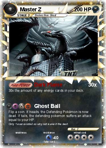 Pokémon Master Z - Dark Flame - My Pokemon Card