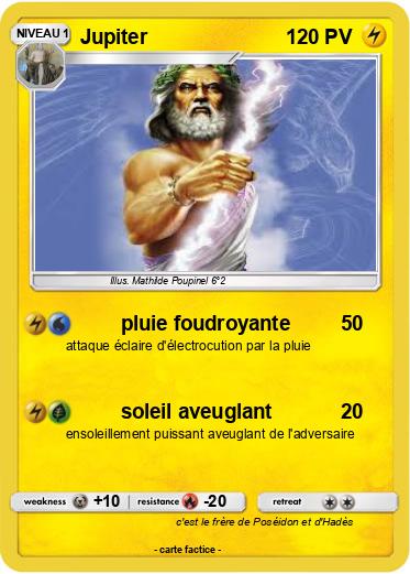 Pokémon Jupiter 230 230 - pluie foudroyante - Ma carte Pokémon
