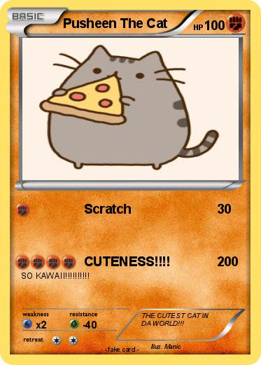 Pokémon Pusheen The Cat 8 8 - Scratch - My Pokemon Card
