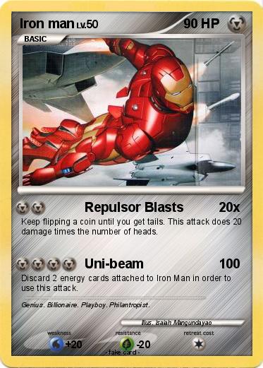 Pokémon Iron man 412 412 - Repulsor Blasts - My Pokemon Card