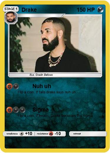 Pokémon Drake 433 433 - Nuh uh - My Pokemon Card