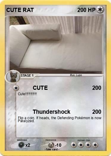 Pokémon CUTE RAT 4 4 - CUTE - My Pokemon Card