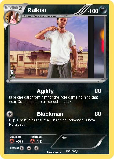 Pokémon Raikou 1666 1666 - Agility - My Pokemon Card
