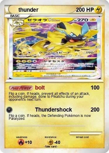 Pokémon thunder 2105 2105 - bolt - My Pokemon Card