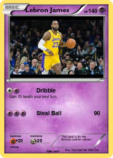 Pokémon Lebron James 744 744 - Dribble - My Pokemon Card