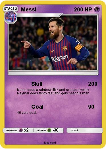 Pokémon Messi 1905 1905 - Skill - My Pokemon Card