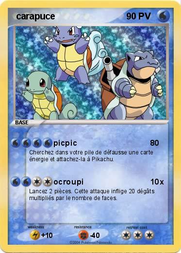Pokémon carapuce 36 36 - picpic - Ma carte Pokémon