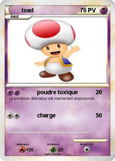 Pokémon toad 564 564 - poudre toxique - Ma carte Pokémon