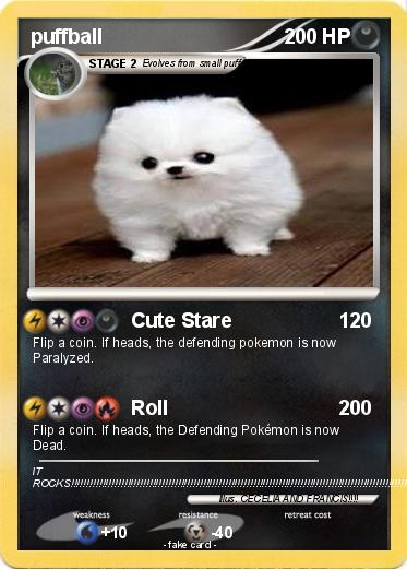 Pokémon puffball 7 7 - Cute Stare - My Pokemon Card