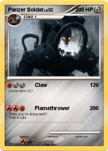 Pokémon Panzer Soldat 1 1 - Claw - My Pokemon Card