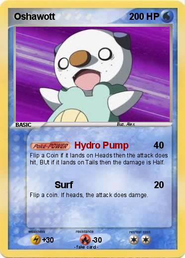 Pokémon Oshawott 295 295 - Hydro Pump - My Pokemon Card