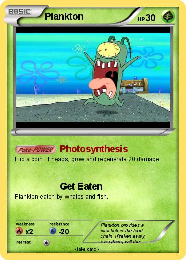 Pokémon Plankton 164 164 - Photosynthesis - My Pokemon Card