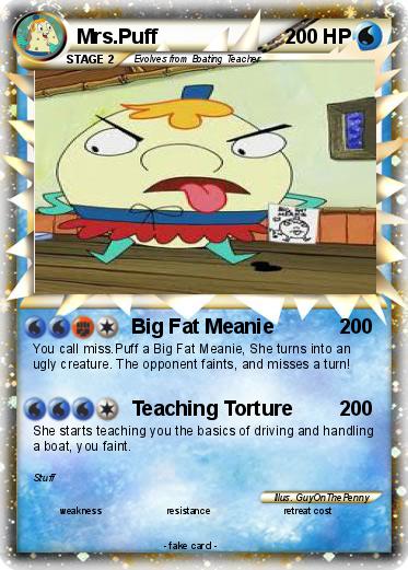 Pokémon Mrs Puff 14 14 - Big Fat Meanie - My Pokemon Card