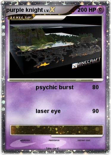Pokémon purple knight 1 1 - psychic burst - My Pokemon Card