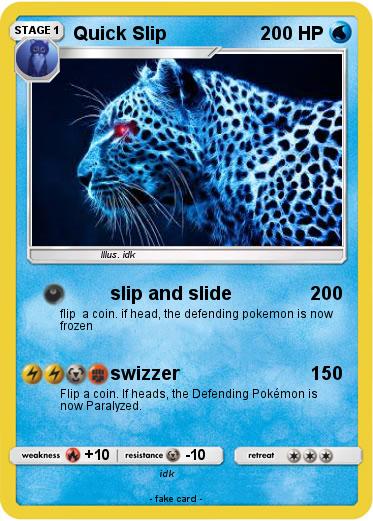 Pokémon Quick Slip - slip and slide - My Pokemon Card