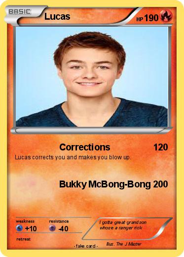 Pokémon Lucas 1039 1039 - Corrections - My Pokemon Card