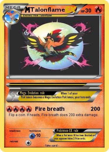 Pokémon Talonflame 178 178 - Fire breath - My Pokemon Card